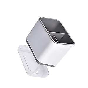 KUYYFDS Cutlery Sink Caddy Drain Rack, Plastic Spoon Fork Chopstick Storage Box Double Layer for Kitchen Cutlery Racks