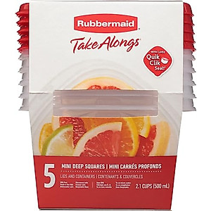 Rubbermaid Takealong Mini Deep Square Set, 5 Piece