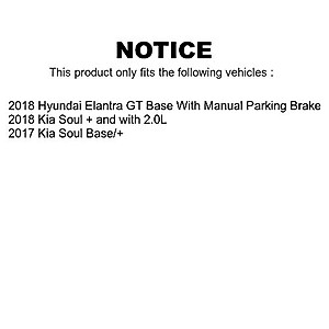 Transit Auto - Front Rear Disc Brake Rotors And Ceramic Pads Kit For Kia Soul Forte Hyundai Elantra GT K8T-103229