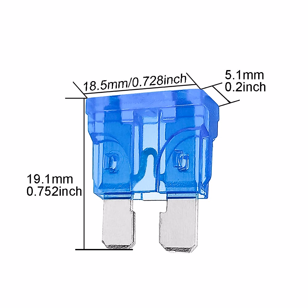 (50 Pcs) MCIGICM 15 Amp ATC Fuse Blade Style 15A Automotive Car Truck