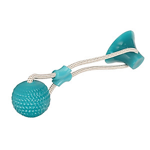 JOROBURO Suction Cup Dog Tug Toy, Teeth Cleaning Chewing Interactive Puppy Pull Toy for Yard Home, Rope Dog Toys Interactive Dog Toys for Small Medium Dogs(Green Ball Shape)