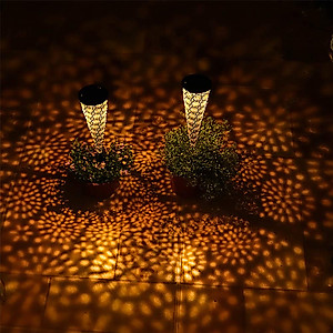 ZHANGYUEFEIFZ Solar Garden Lights Solar Garden Lamp Ground Plug Lamp Home Garden Courtyard Landscape Lawn Outdoor Waterproof Led Photosensitive Grass Plug Atmosphere Lamp