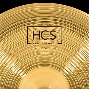 Meinl 18” China Cymbal – HCS Traditional Finish Brass for Drum Set, Made In Germany, 2-YEAR WARRANTY (HCS18CH)