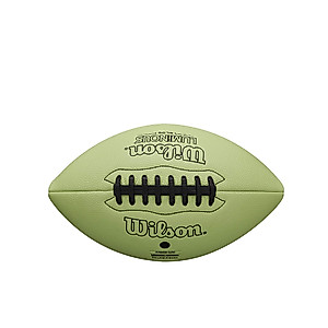 Wilson Luminous Glow Football - Junior Size, Green