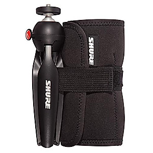 Shure Portable Videography Kit - Professional Recording Rig with MV88+ iPhone Mic, Manfrotto PIXI Tripod, Phone Clamp, Mount, AMV88-Fur Windjammer and SE215 PRO Sound Isolating Earbuds (MV88+SE215-CL)