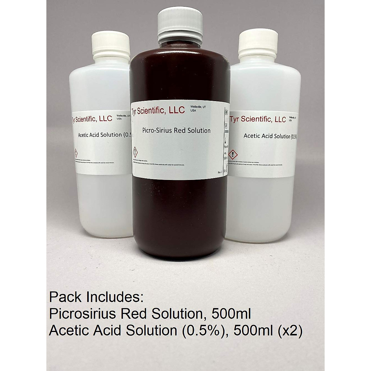 Picrosirius Red Stain Pack (for Collagen), 500ml