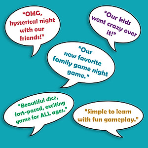 Roll The Bones Dice Game for Kids, Fast-paced Dice Game for Family Game Night, 2-6 Players Aged 5+, Pirate Dice Kids Games, Fun Family Game for Adults and Family, Easy to Learn