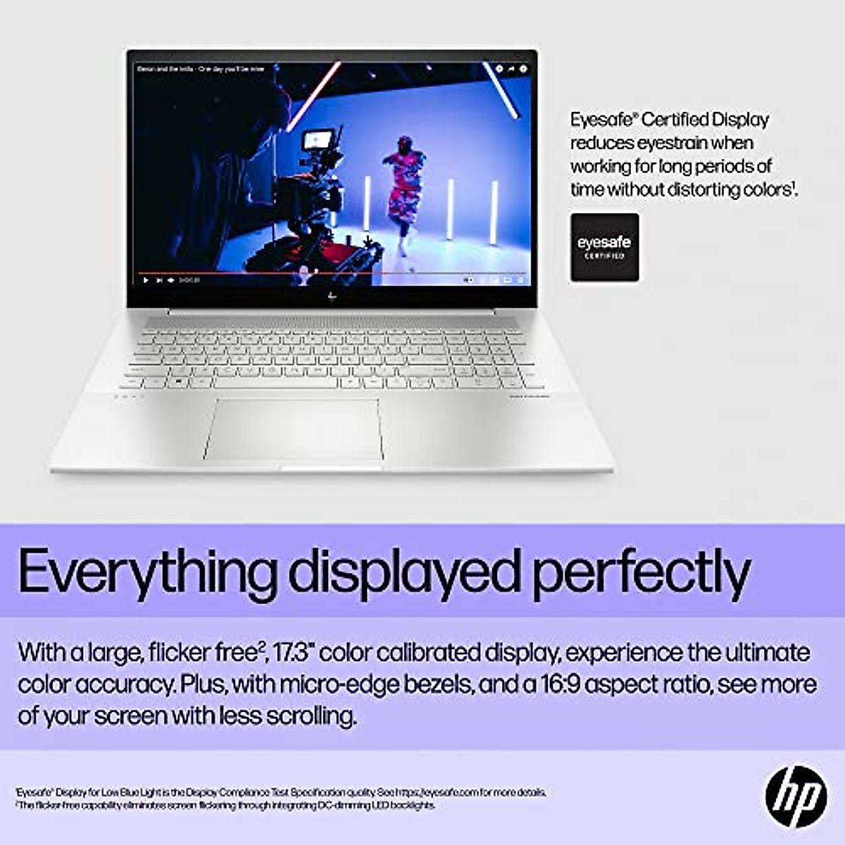 HP Envy Laptop, 17.3“ FHD Touchscreen Display, Intel Core i7-1260P Processor, 32GB RAM, 1TB SSD, Backlit Keyboard, SD Card Reader, HDMI, Wi-Fi 6, Windows 11 Home, Silver