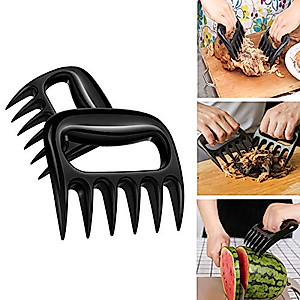 Nihao Turkey Lifters Forks Meat Claws Set of 4 Stainless Steel Poultry Chicken Fork Roast Ham Fork for BBQ & Thanksgiving Pros