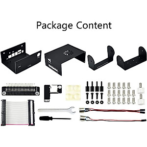 waveshare Metal Case (C) Enclosure for Jetson Nano Developer Kit and B01 Version with Camera Holder,Reset,Power Buttons Compatible IMX219 Series Camera,Wireless-AC8265,Cooling Fan