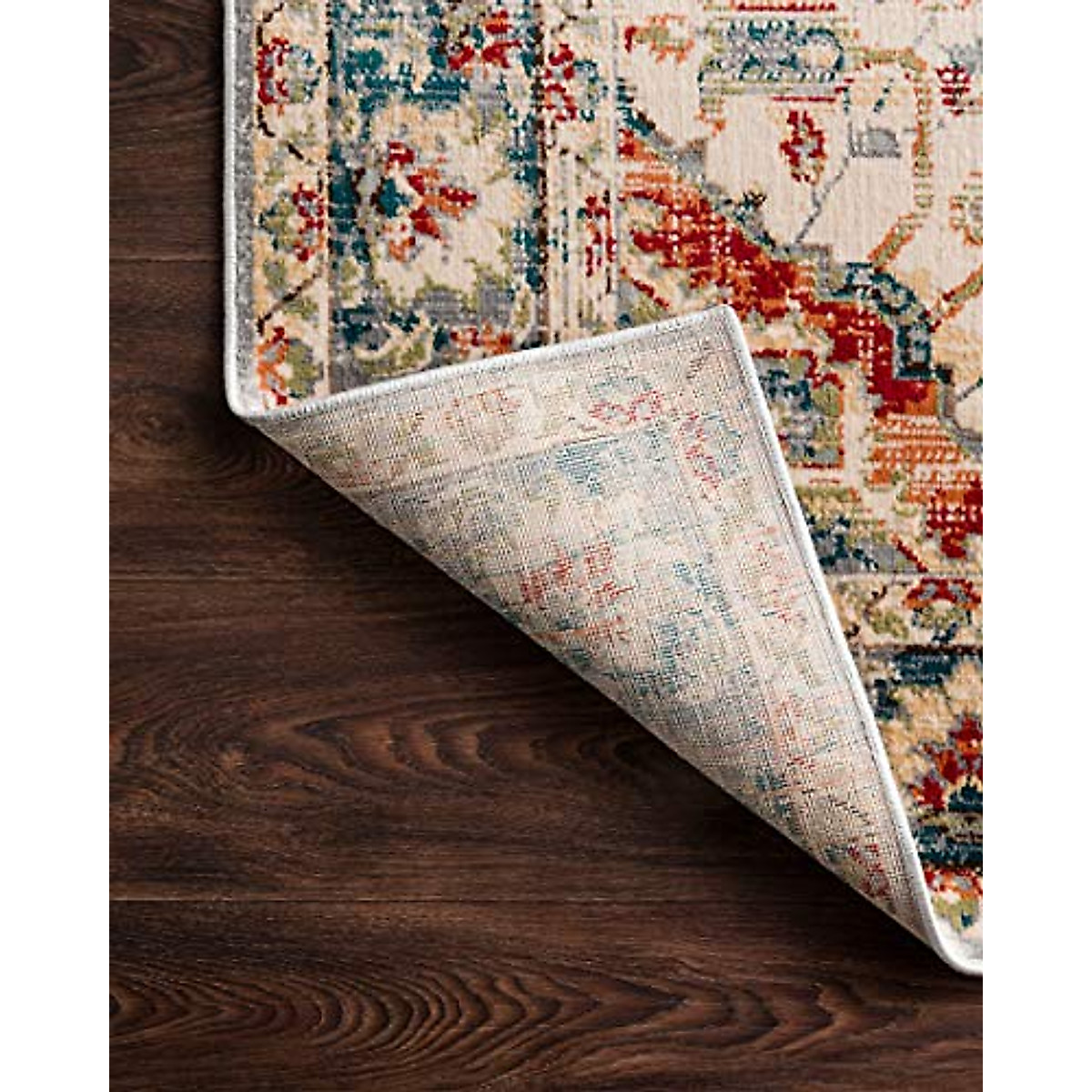 Loloi II Isadora Collection ISA-02 Oatmeal/Multi, Transitional 8'-11" x 12' Area Rug