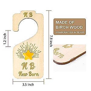 Baby Closet Dividers - Set of 7 Baby Clothes Organizer, 3D Wooden Clothes Organizer from Newborn to 24 Months, Nursery Organizers for Hanger Dividers