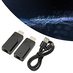 ASHATA HDMI Extender, 1080P HDMI Extender Transmitter Receiver, Portable Wireless HDMI Extender Kit, HDMI Extension Adapter, for Monitor, Projector, HDTV