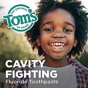 Tom's of Maine Natural Children's Fluoride Toothpaste, Blueberry, 5.1 Oz