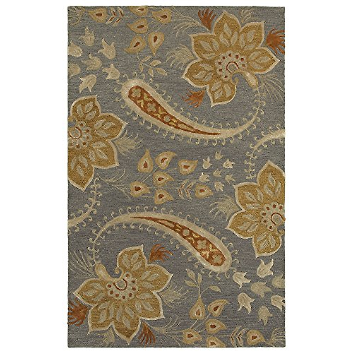 LR Resources Glamour LR06012-GRY90C0 Gray Rectangle 9 X 12 ft Indoor Area Rug, 9' x 12',
