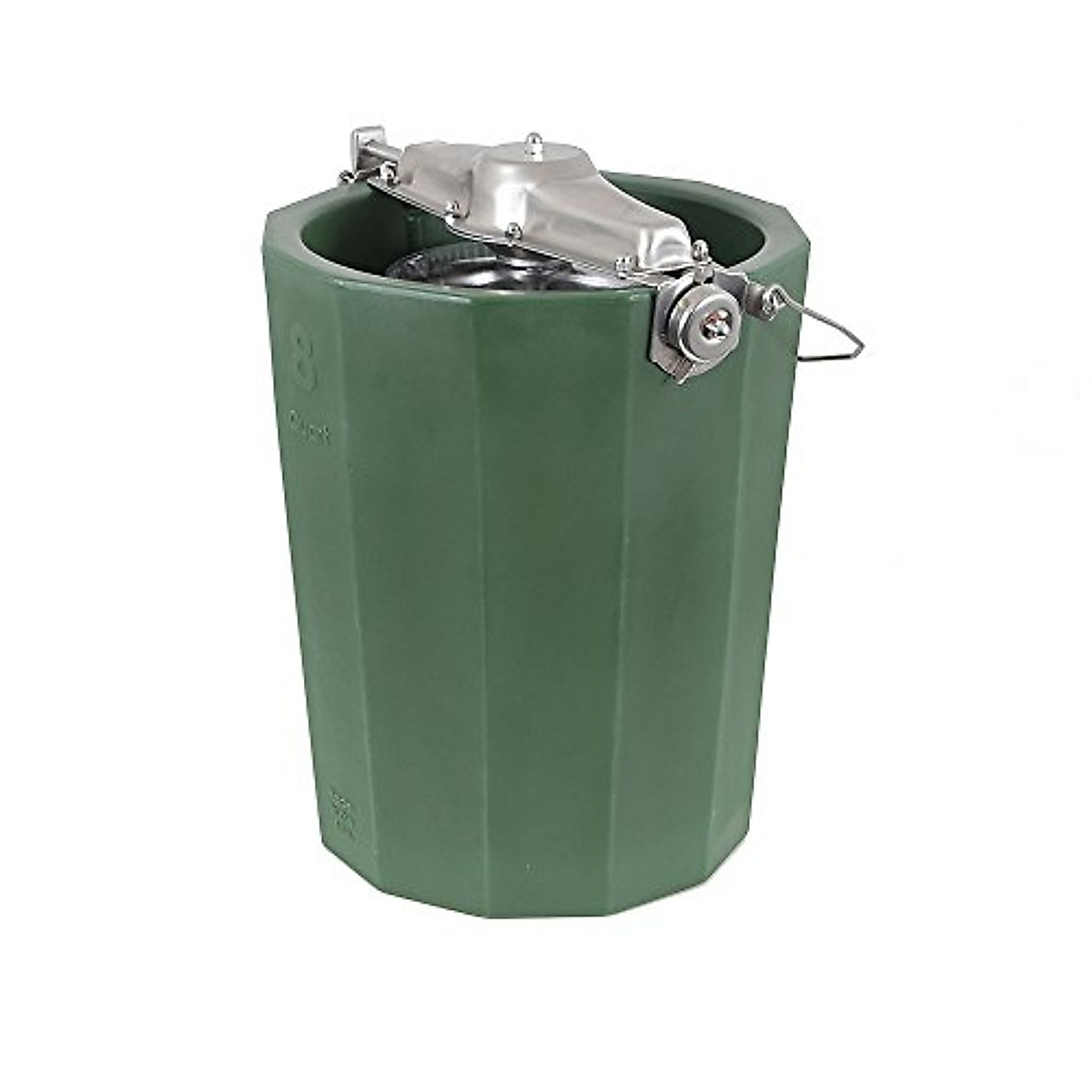 PREMIUM Large 8 qt. - Immergood Ice Cream Maker - Stainless Steel - Hand Crank