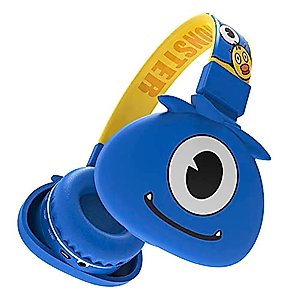 Kids Cartoon Headphones,Wireless Headset for thechildren,Jellie Monsters Joint Bluetooth Headphones,Foldable Stereo Headphone,FM,with Volume Limited and mic,TF Card Compatible for iPad/iPhone/Tablet
