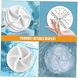 HOOTNEE 3pcs Mini Washing Machine Tiny Washing Machine Manual Washer for Laundry Mini Portable Washing Machine Portable Washer Sink Washing Machine Mini Lavadora Mini Washer White Plastic