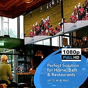 4K 1x4 HDMI Splitter 1 in 4 Out by OREI - Ultra HD @ 30 Hz 1x4 Ver. 1.4 HDCP, Power HDMI Supports 3D Full HD 1080P for Xbox, PS4 PS3 Fire Stick Blu Ray Apple TV HDTV - Adapter Included