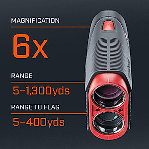 Bushnell Tour V5 (Standard) Golf Laser Rangefinder Patriot Pack PlayBetter Bundle | with Carrying Case, Divot Tool, PlayBetter Microfiber Towel and Two Batteries | Pinseeker Jolt, 6X Mag | 201901P