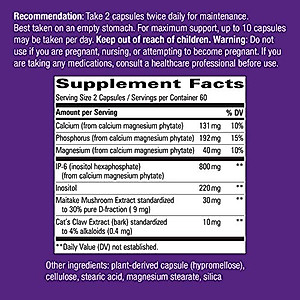 Nature's Way Cell Forté MAX3 IP-6 & Inositol w/Maitake & Cat's Claw, 120 VCaps
