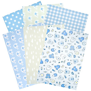MAYPLUSS Wrapping Tissue Paper - 90 Sheets - Baby Boy Design - 13.7 inch X 19.7 inch Per Sheet