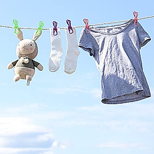 60 Pcs Utility Chip Clips for Chip Bag Food Towel Mini Clothes Pins for Gripstic Photos Pictures Papers and Package Bags