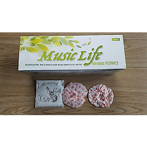 100 PCS (50 Pack) Microphone Covers Disposable Microphone Grill Covers Mic Hygiene Skin Cover Mic Cover Karaoke Sponge Cap