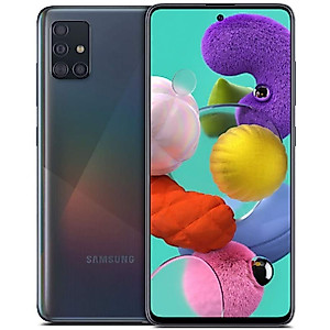 SAMSUNG Galaxy A51 Verizon + GSM Unlocked 128GB Black (Renewed)