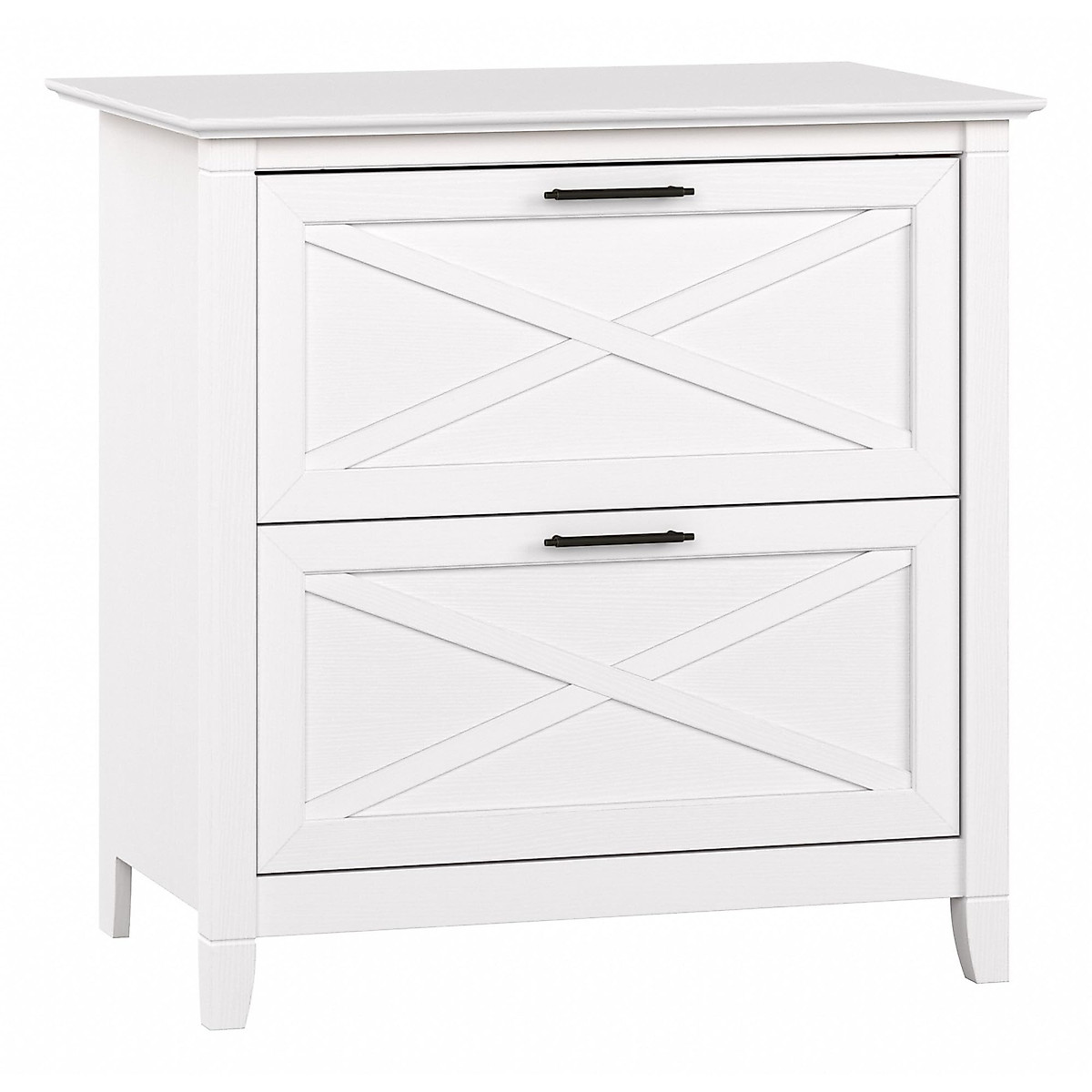 Bush Furniture Key West Lateral File Cabinet, Modern Farmhouse 2 Drawer File Cabinet for Home Office