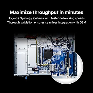 Synology 10Gb Ethernet Adapter 2 SFP+ Ports (E10G21-F2) , Black