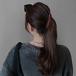 7 pcs Banana Clips Hair for Thick Hair, Strong Hold Ponytail 4" Large Matte Banana Clips for Women and Girls, Hair Accessories