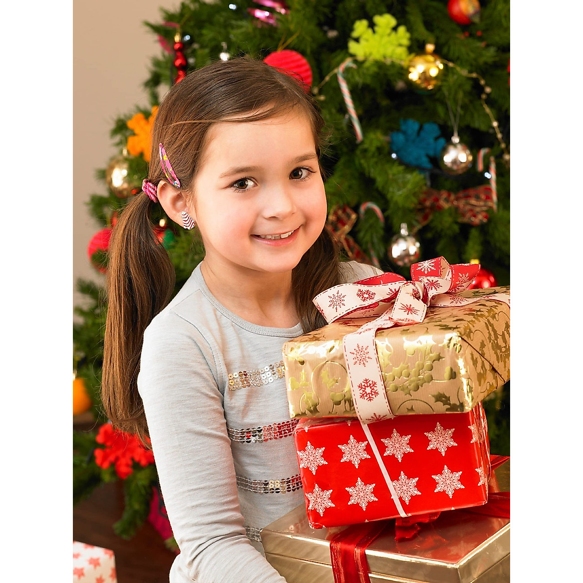 Christmas Tree Cake Earrings for Women Christmas Stud Earrings Christmas Tree Snowflake Acrylic Stud Earrings Christmas for Women (A)…