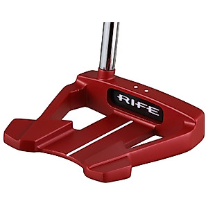 Rife Golf Roll Groove Technology Series Right Handed Red RG8 Full Exotic Mallet Putter Precision Milled Face Edge and Cavity Ensures an Ideal Weight Balance (Right, 34")