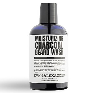 Evan Alexander Fine Grooming MY Wash Detoxifying Beard Shampoo, Fresh, 4 Fluid Ounces