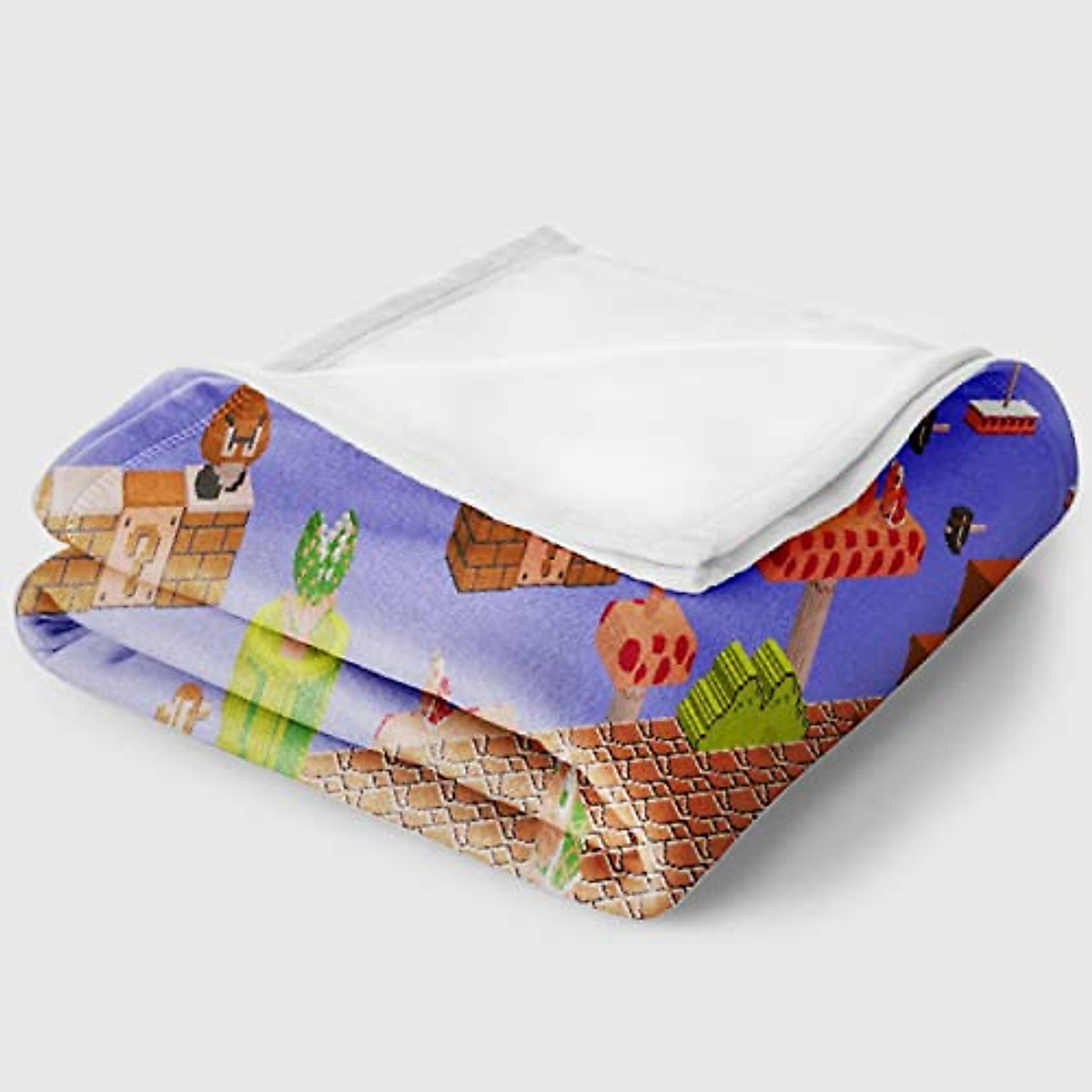 NICHIYOBI Redcap Beard Plumber Bros Game Flannel Blanket Kobayashi Tohru Kanna Lightweight Cozy Throw Blanket Warm Bed Blanket fit Sofa and Couch (05,Small 50x40in)