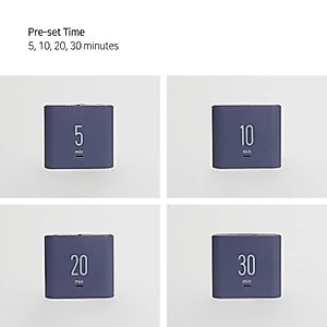 mooas Multi Cube Timer Violet(5,10,20,30 Minutes) & Mint (1,3,5,10 Minutes) Bundle,Clock & Alarm, Time Management, Time for Studying, Cooking and Workout, Kids Timer