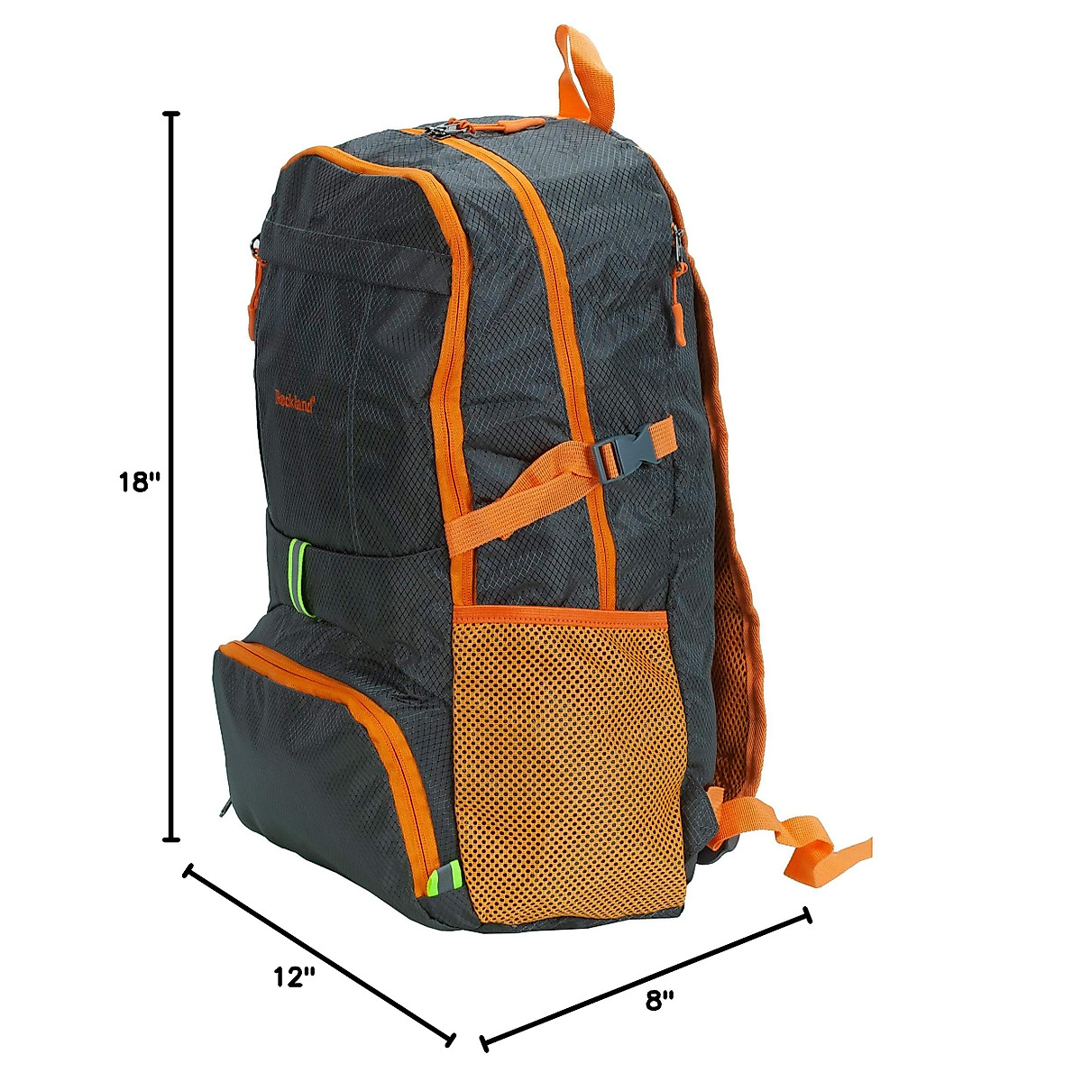 Rockland Packable Stowaway Backpack, Charcoal, Large