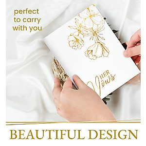 2 PCS Set of Vow Books - White and Black, His and Hers, with elegant Diamond Pens, The Perfect Bride and Groom Gift, for their Wedding Day