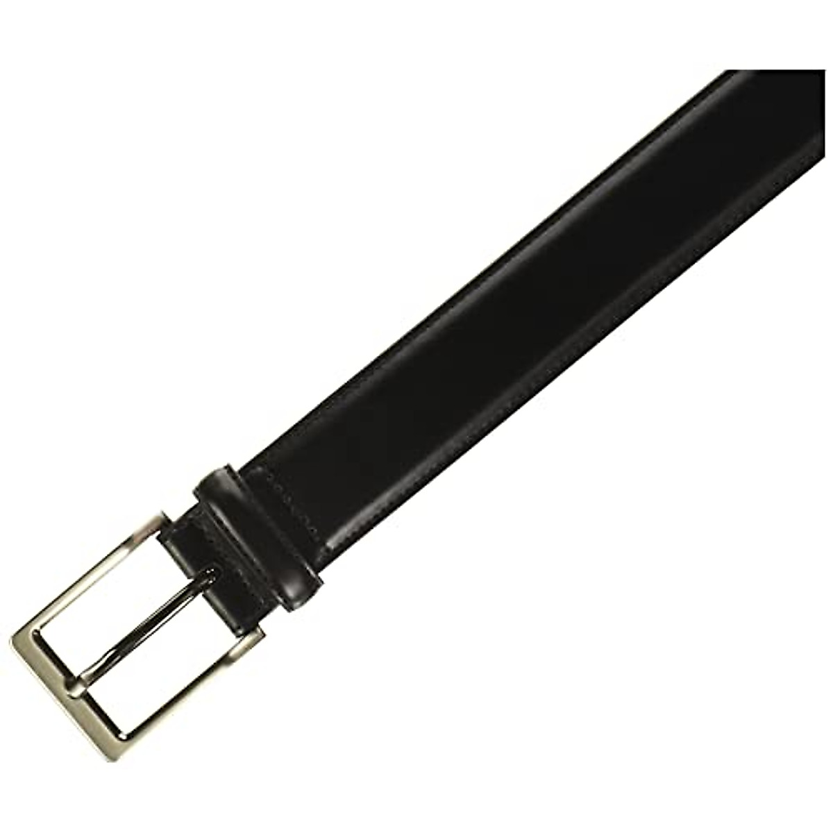 Perry Ellis Men's Leather Amigo Dress Belt, Black, 34