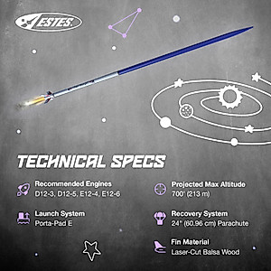 Estes 1295 Mean Machine Flying Model Rocket Kit