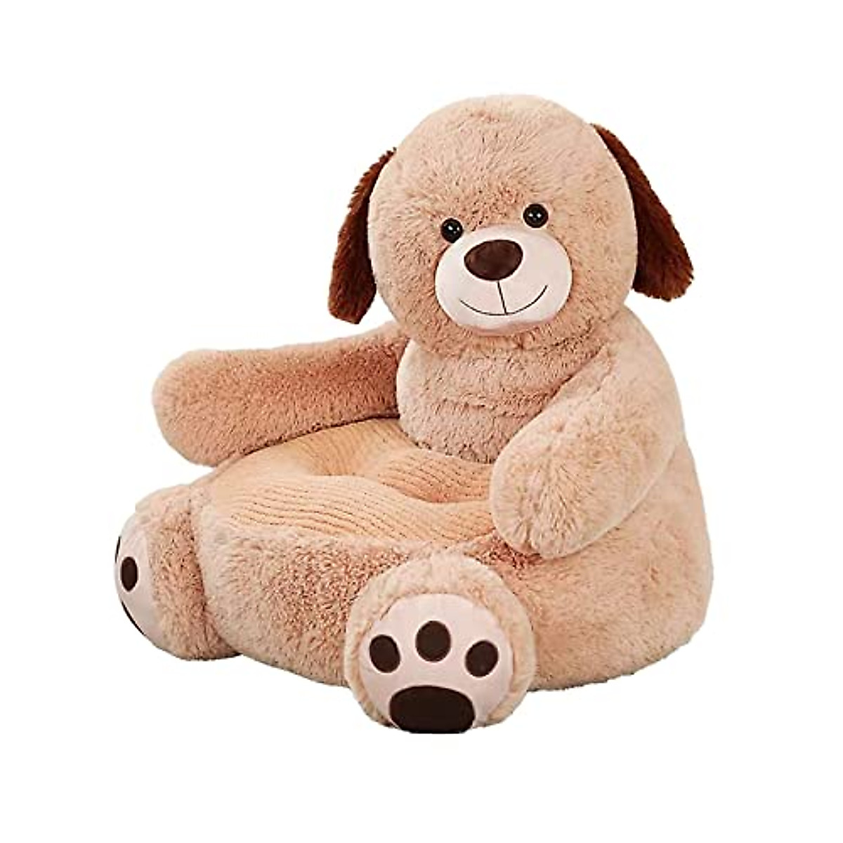 Gralara Kids Plush Cartoons Small Sofa Chair Size 19x19x17.7inch for Home Multiple Purposes Premium Materials Learning Sitting Nurseries Decoration, Dog