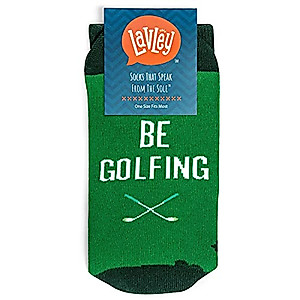 I'd Rather Be Golfing - Funny Golf Socks Novelty Christmas Gift Stocking Stuffer For Men, Women and Teens
