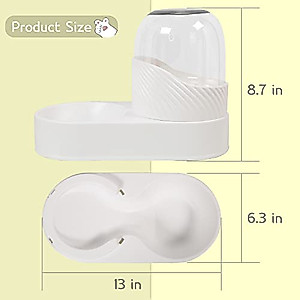 Automatic Cat Feeders Dog Water Bowl Dispenser Cat Feeder Cat Water Dispenser Resistant to Scratching Travel Gravity Supply Feeder for All Pets