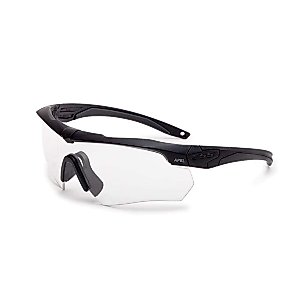 ESS Sunglasses Crossbow ONE Black with Clear Anti-Fog Lens Sunglasses