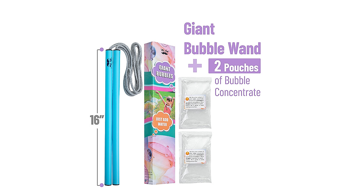 Mr. Pen Giant Bubble Wands Kit - Fun Outdoor Toy