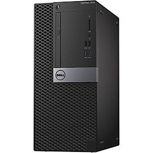 Dell OptiPlex 7050 Mini Tower Business Desktop Computer (Intel Core 7th Generation i5-7500, 8GB DDR4, 256GB SSD, DVD/RW) Windows 10 Pro (Renewed)