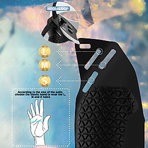 (1 Set) Orzero 1 Pair TPU Controller Cover and Nylon Strap Compatible for Quest 2, Anti-Throw Protective Adjustable Handle for VR Gaming Headset - Black