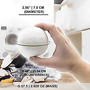 Quality Wool Dryer Balls - 6 XL Pack - 1000+ Loads - Pure Organic Wool -Reusable Natural Fabric Softener Perfect with Essential Oils, Reduce Clothing Static and Wrinkles