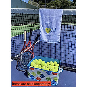 Passion for Tennis Collection 17"x12"x8" Storage Bin (White Background)